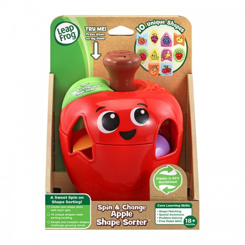 LeapFrog Spin and Change Apple Shape Sorter – Kiddy Palace