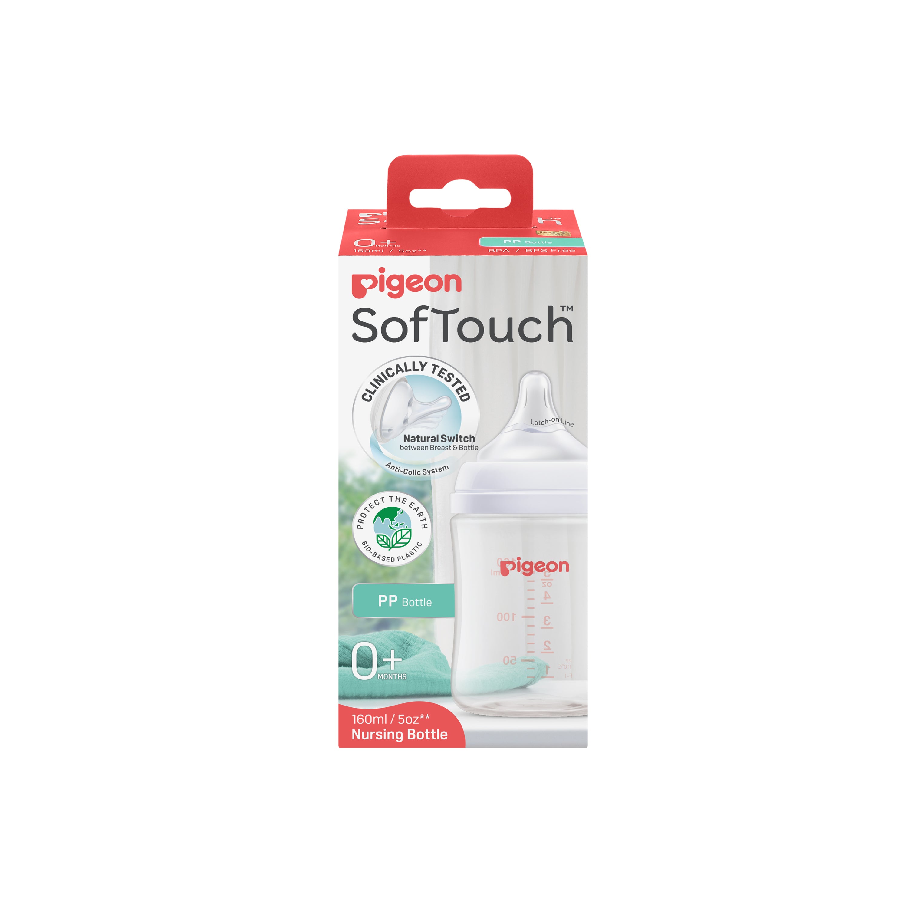 Pigeon SofTouch™ BPP Nursing Bottle PP 160ml Logo – Kiddy Palace