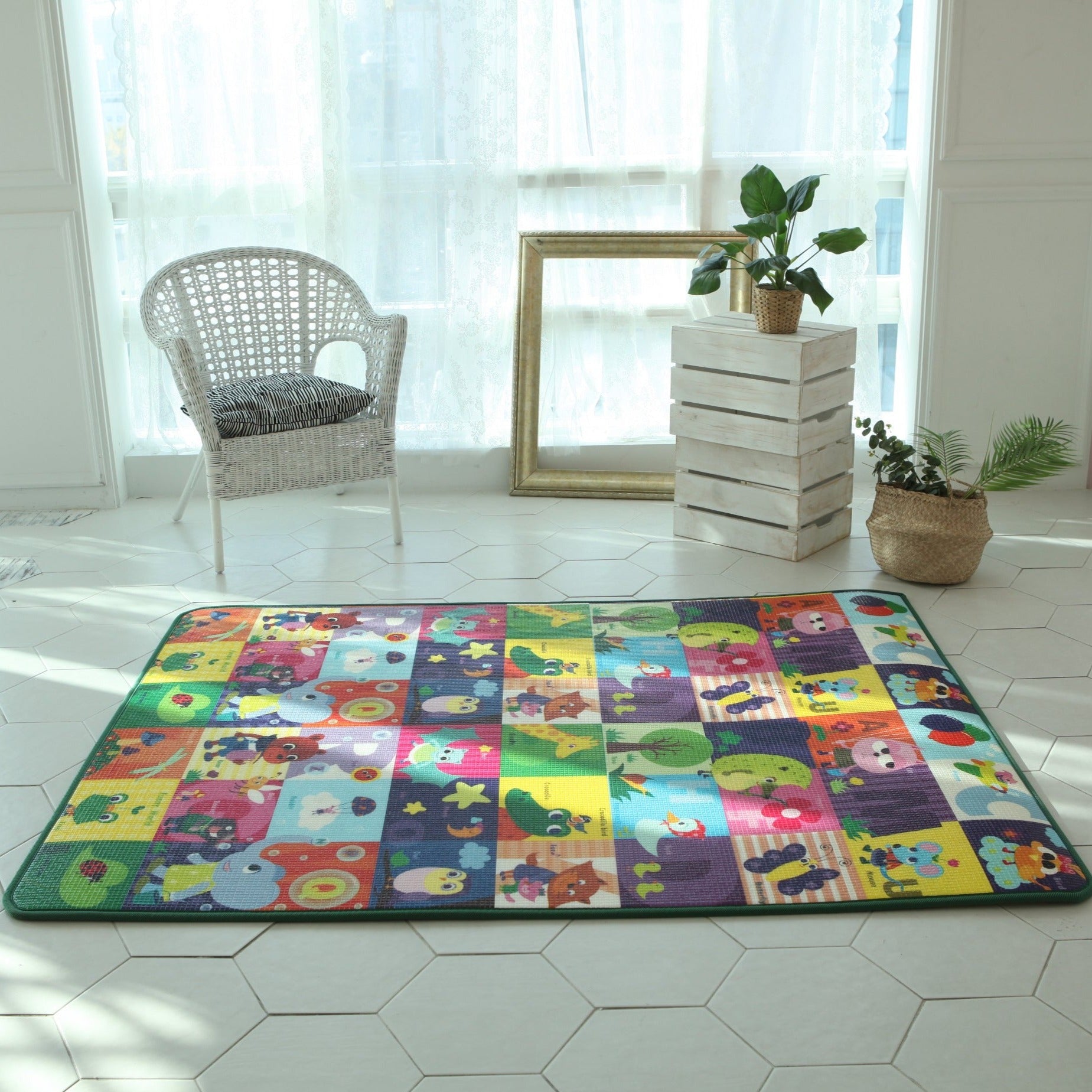 PE Dual Side Play Mat (Funny World) – Kiddy Palace